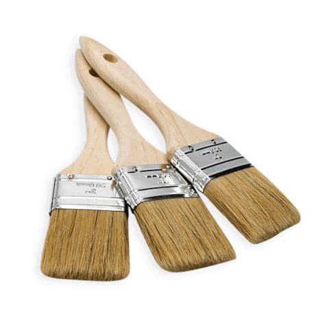 Natural Bristle Double Thick Chip Brushes (3 pack) - Farmhouse Paint