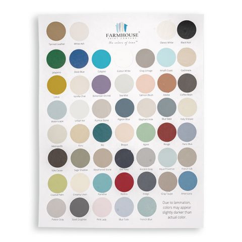 Evolution Paint Color Chart Small(Free Shipping) - Farmhouse Paint